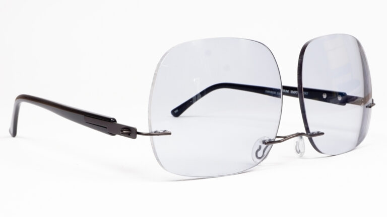 Rimless Snooker Glasses John 7587 Gunmetal | JustGoodGlasses