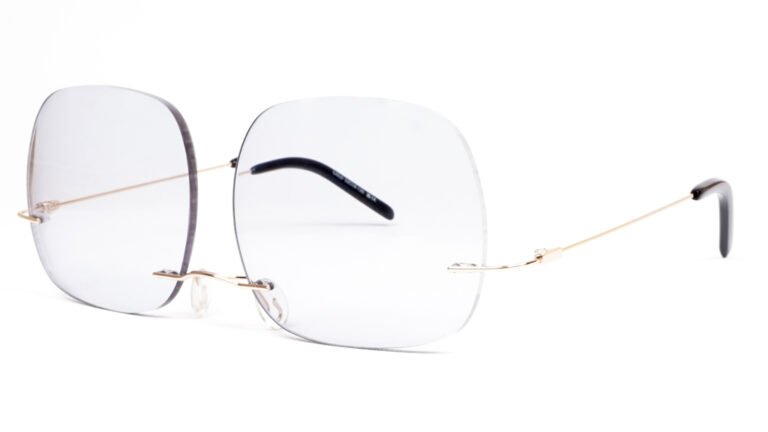 Rimless Snooker Glasses John 7587 Gunmetal | JustGoodGlasses